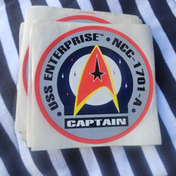 Office | Vintage Nos Star Trek Uss Enterprise Captain Stickers Lot Of 7 ...